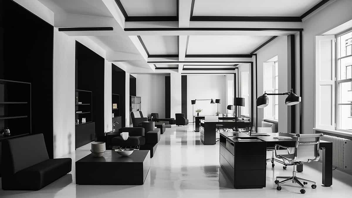 15 Stunning Black and White Office Room Decors That Will Transform Your ...
